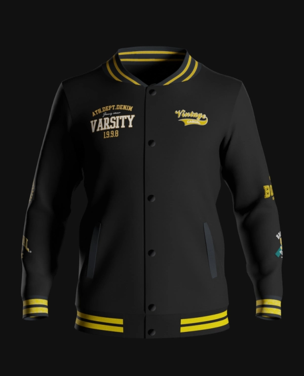 3D Mockup Jaket Varsity Vol 9 | Template Varsity Jacket 3D