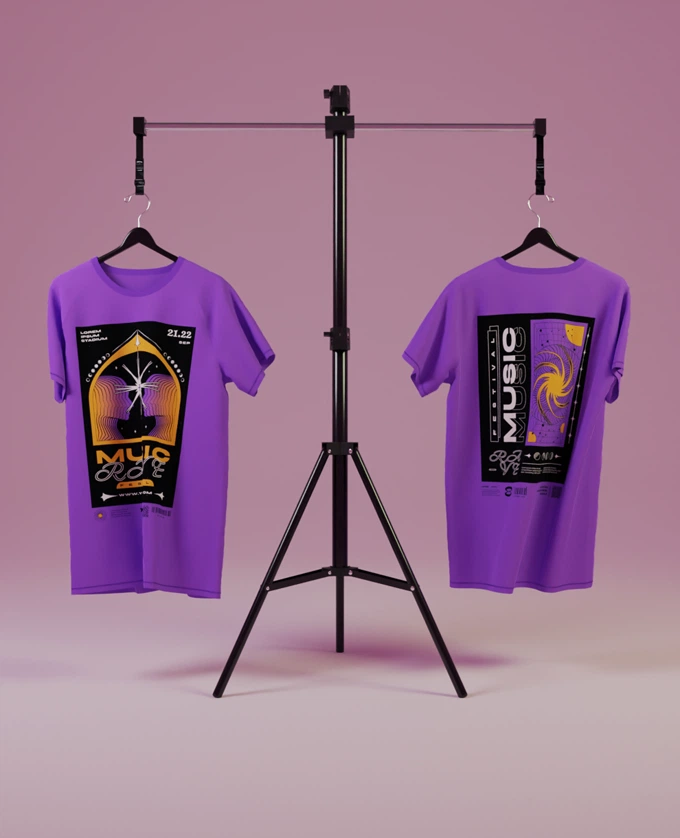 3D Mockup Kaos Reguler Hanger | 3D Kaos