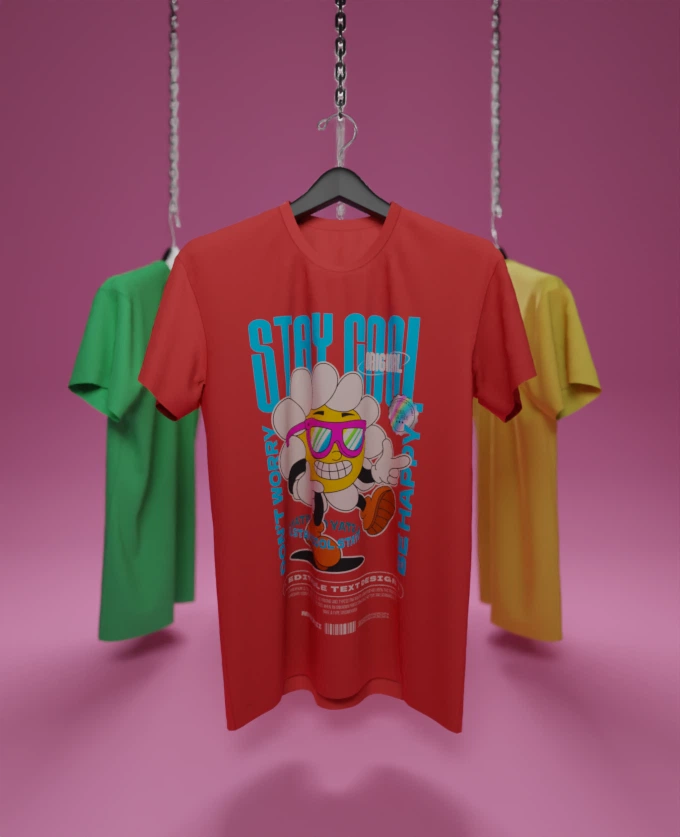 3D Mockup Kaos Reguler Hanger | 3D Kaos